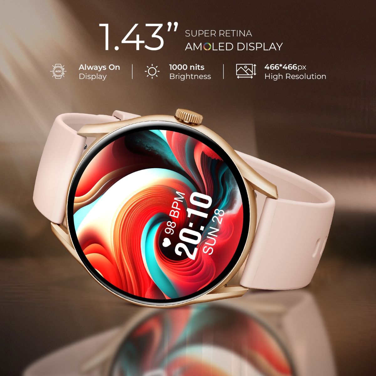 Buy beatXP Vega 1.43'' Super Retina Amoled Display Metal Body ...