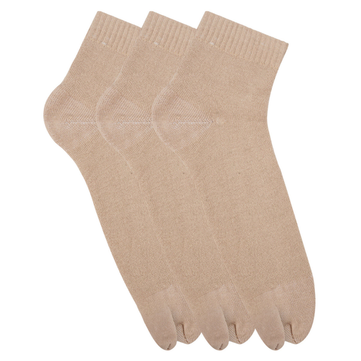 Buy NEXT2SKIN Womens Terry Thumb Socks - Pack of 3 (Skin) Online
