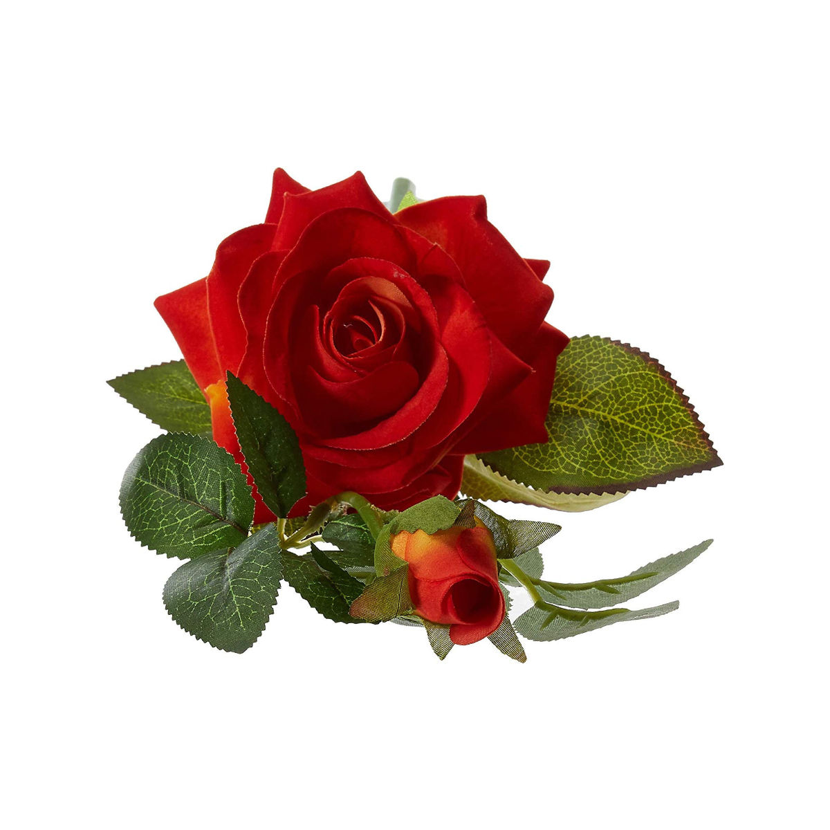 Buy Fourwalls Artificial Beautiful Single Velvet Rose Stick (45 cm Tall ...