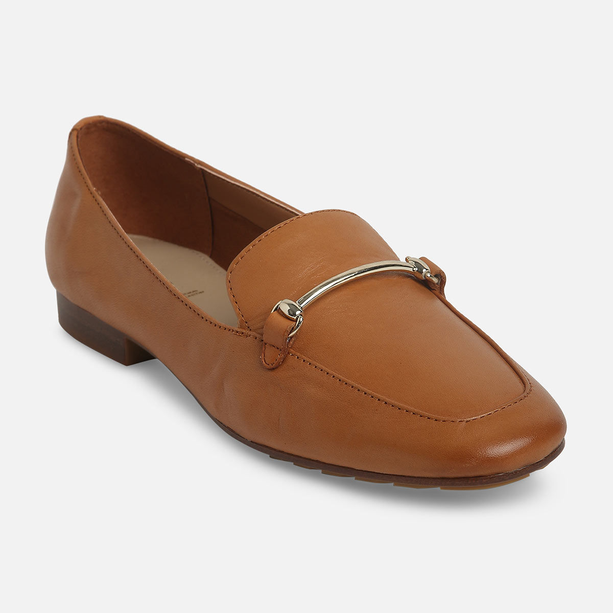 Buy Aldo Harriot Leather Medium Brown Solid Loafers Online