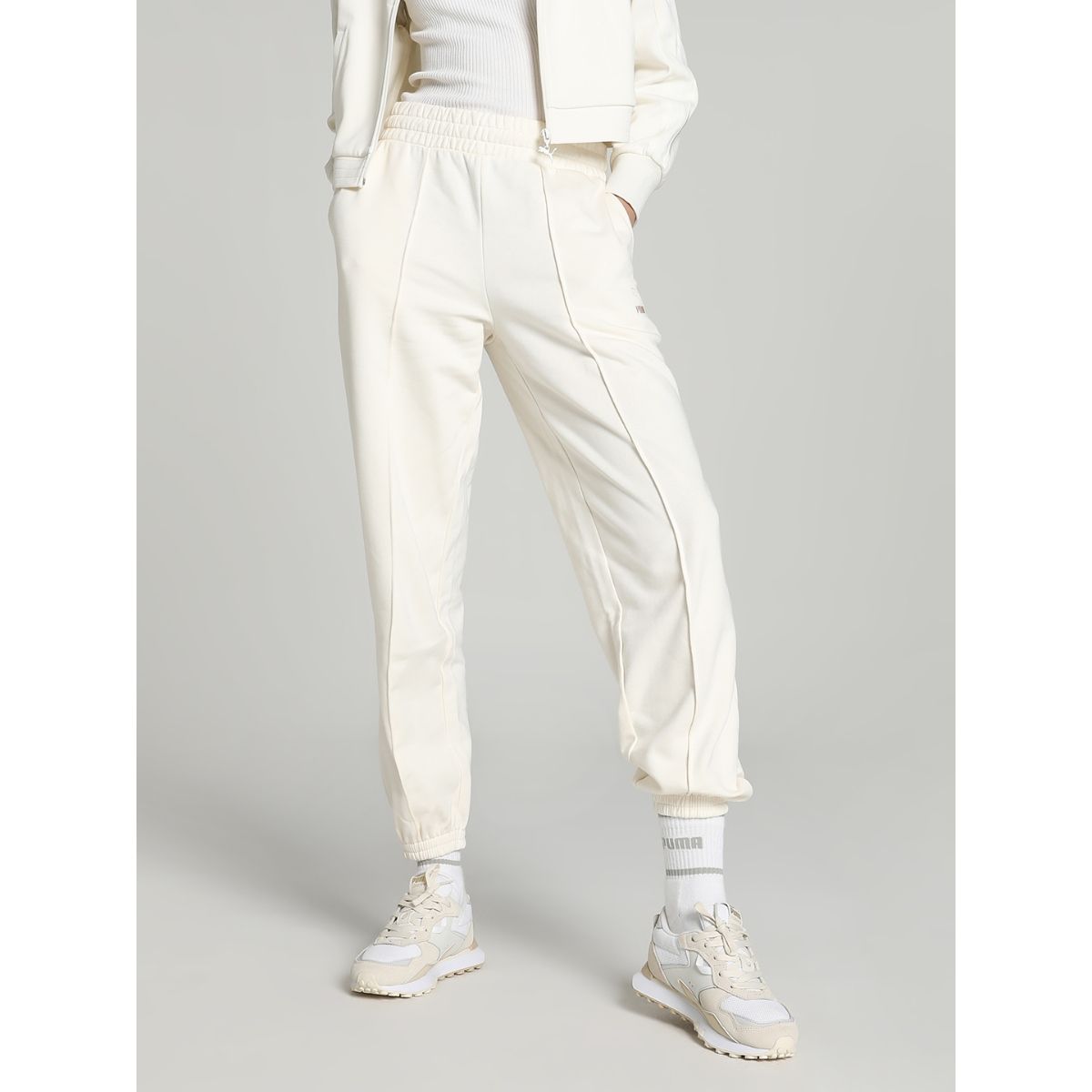 Buy Puma Classics Women Off White Sweatpants Online