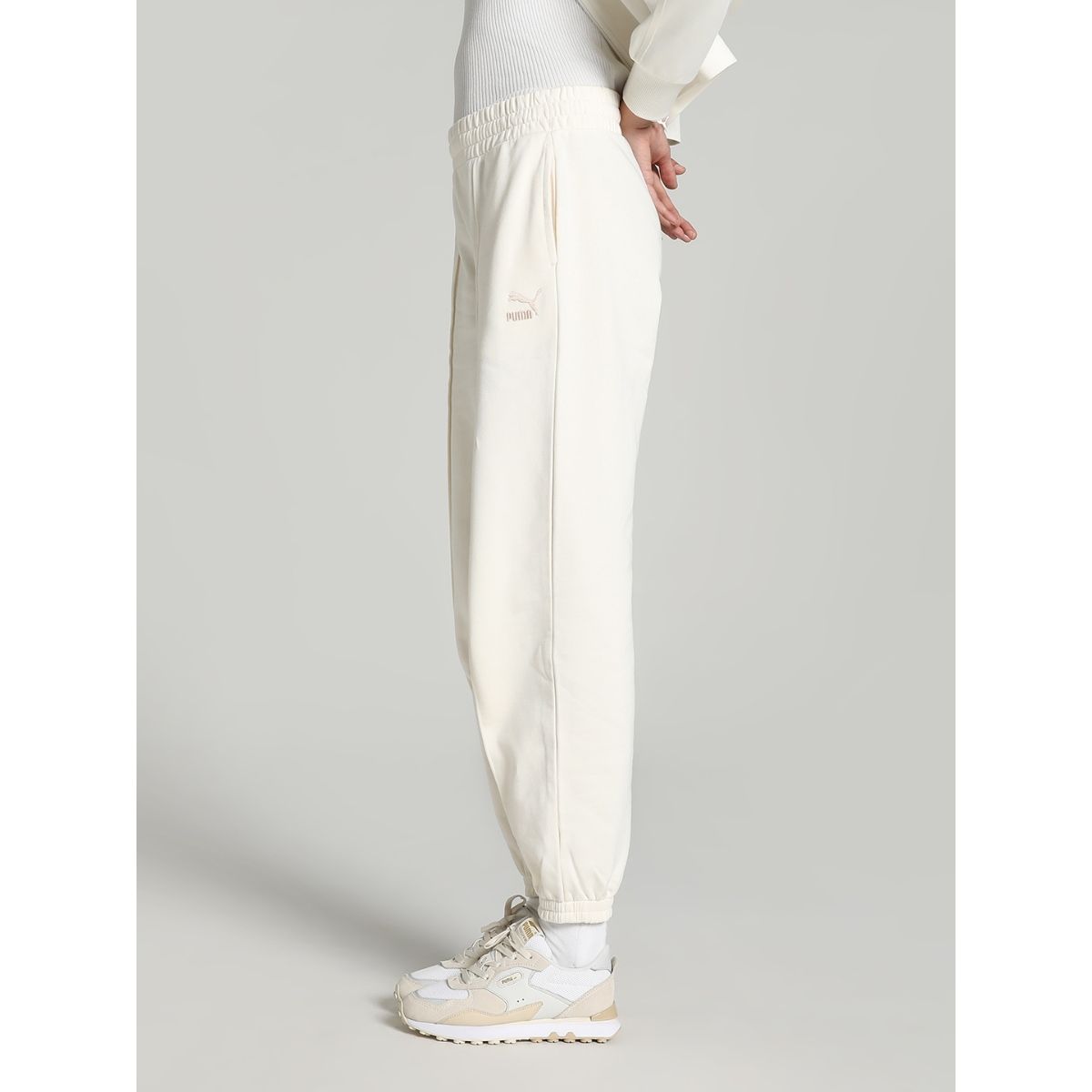 Buy Puma Classics Women Off White Sweatpants Online