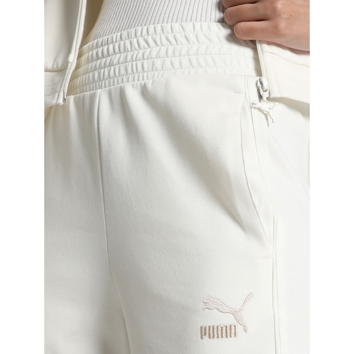Buy Puma T7 High Waist Women White Track pant Online