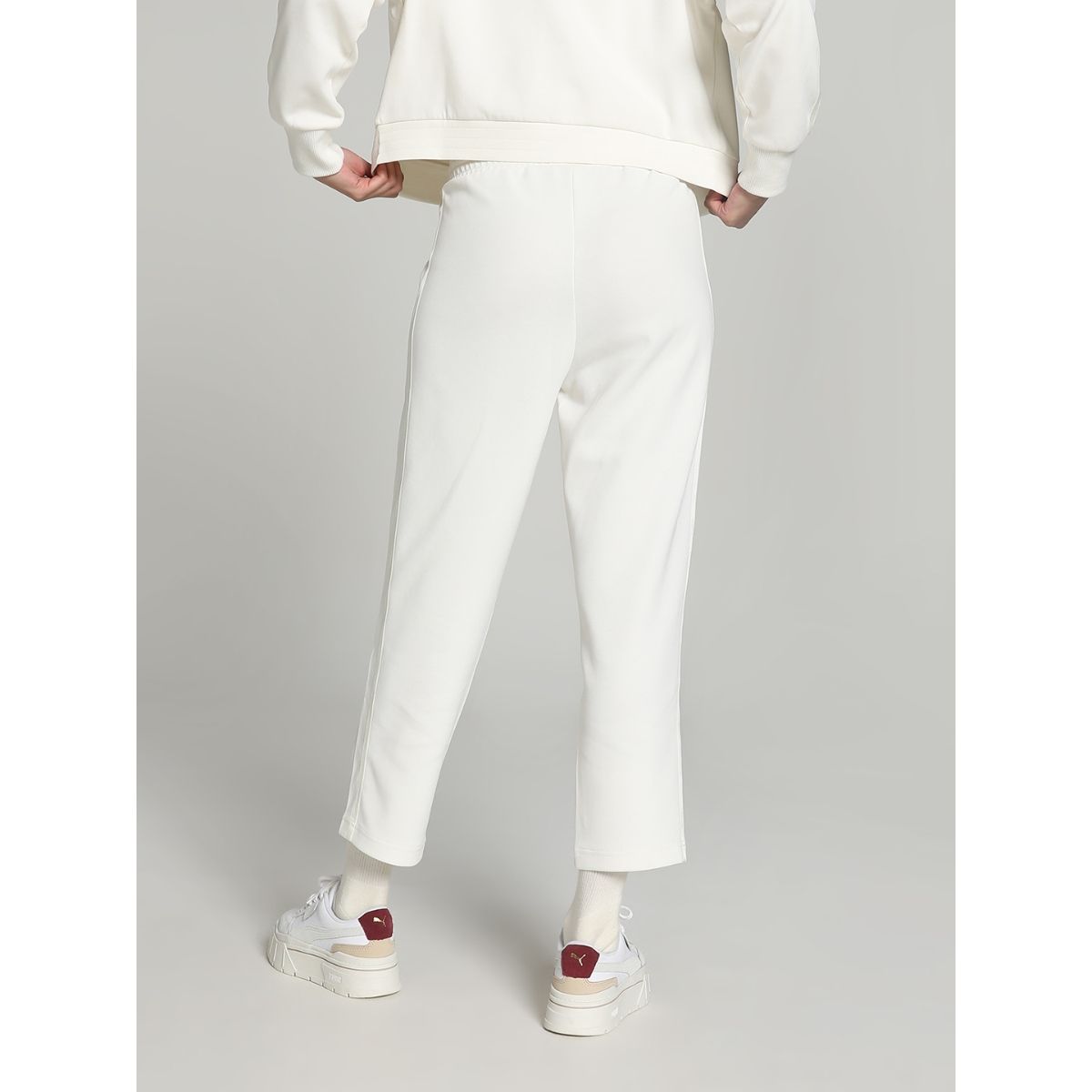 Buy Puma T7 High Waist Women White Track pant Online