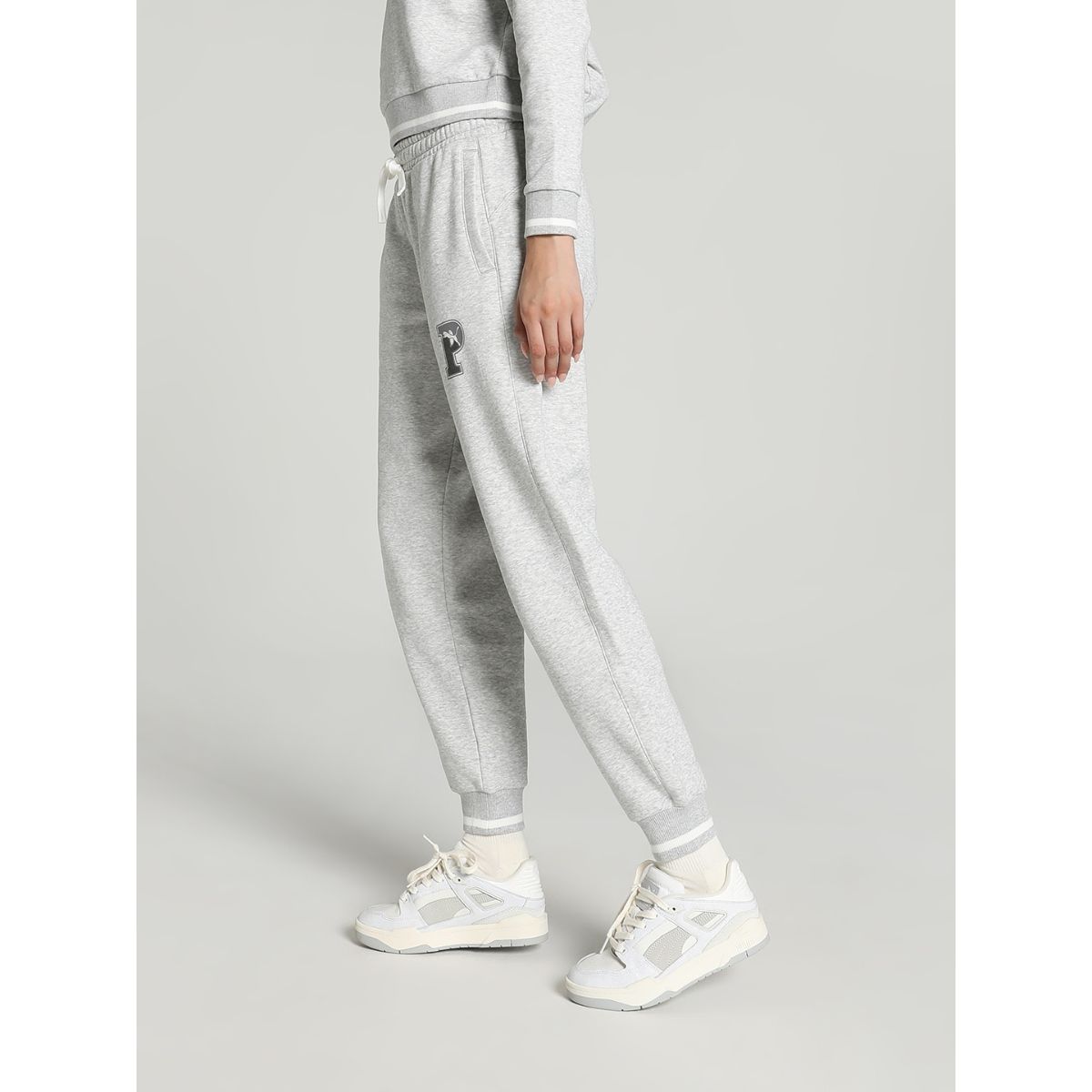 Buy Puma SQUAD Women Grey Sweatpants Online