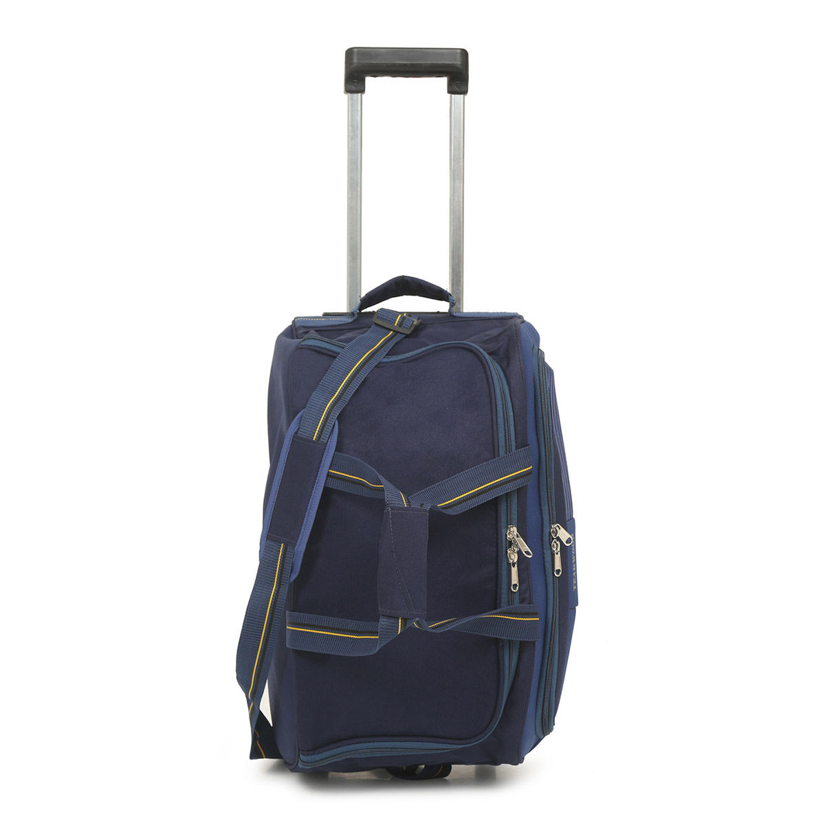 Teakwood Blue Solid Soft Sided Cabin Duffle Trolley Bag: Buy Teakwood ...