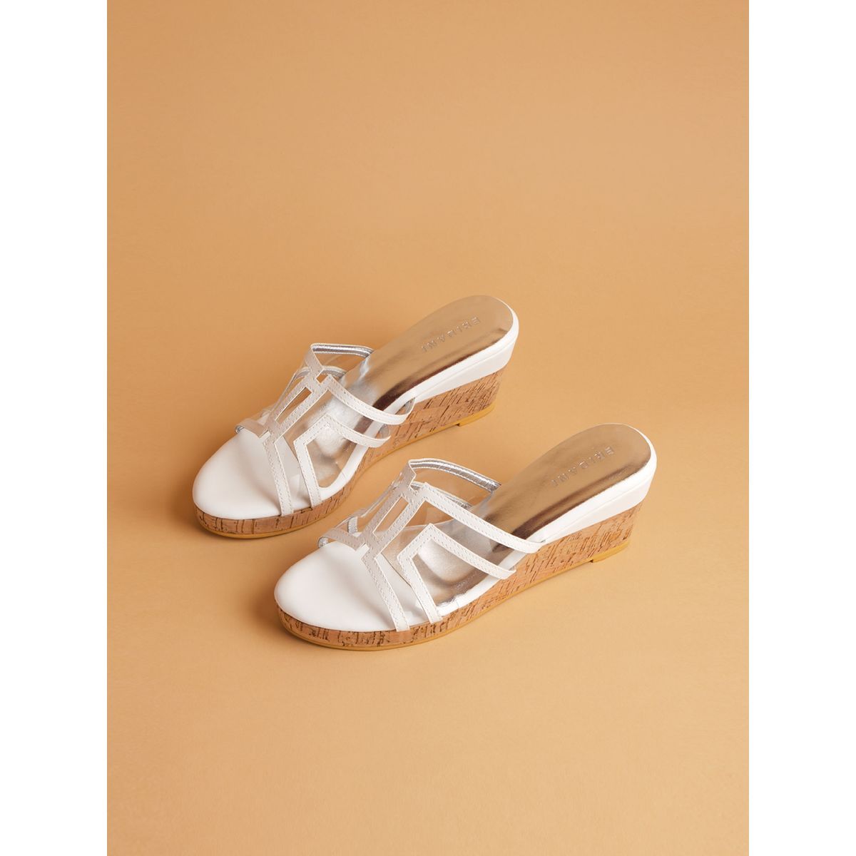 Buy Eridani Solid White Angela Wedges Online