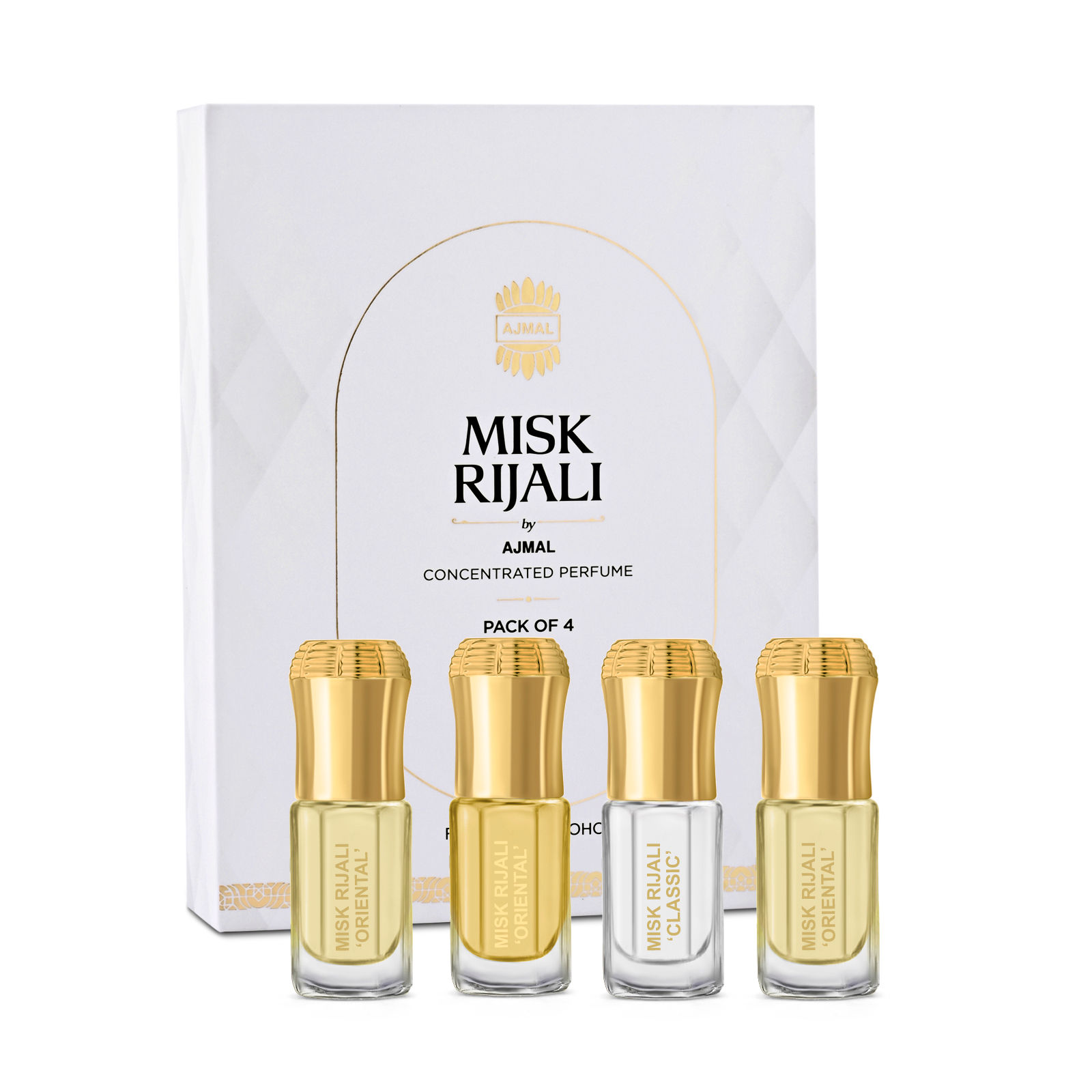 Buy Ajmal India Misk Rijali Concentrated Perfume Gift Set Online