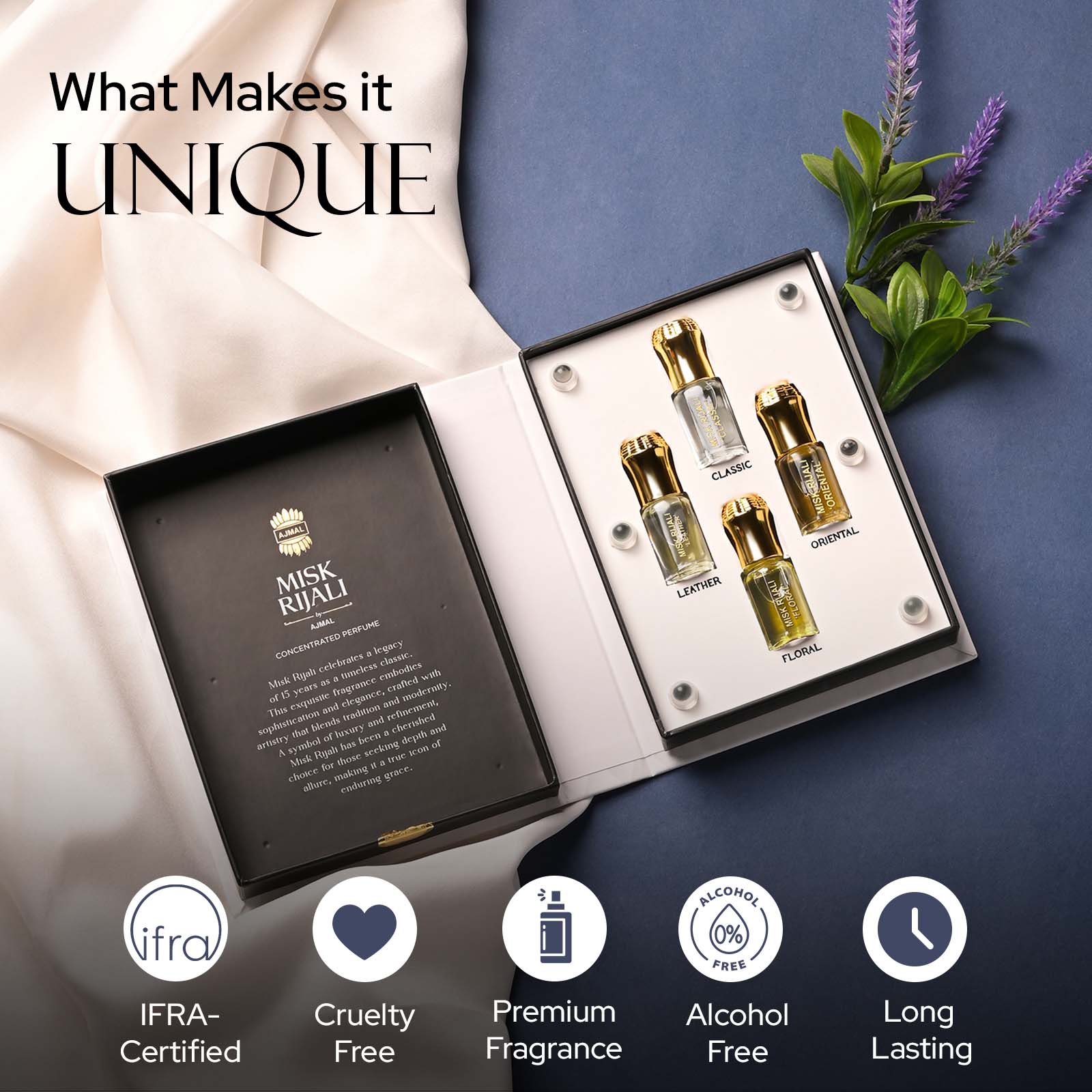 Buy Ajmal India Misk Rijali Concentrated Perfume Gift Set Online