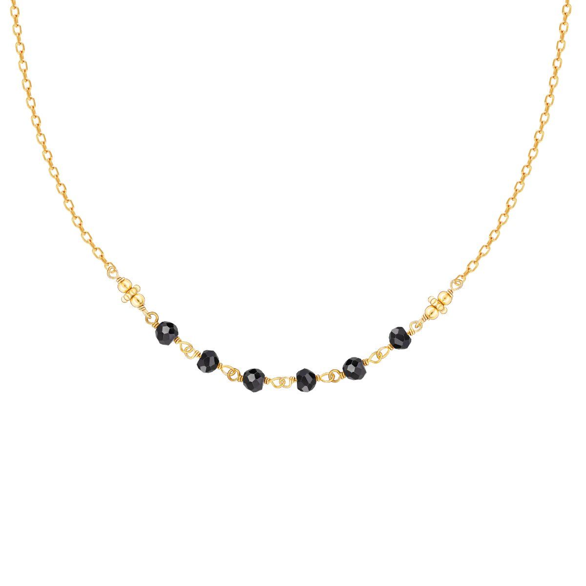 Buy GIVA Sterling Silver Golden Timeless Mangalsutra Chain for Women ...