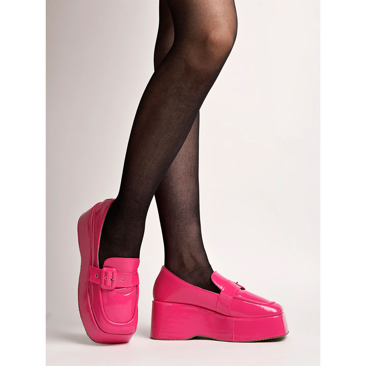 Buy Shoetopia Stylish Patent Pink Casual Shoes for Women Online
