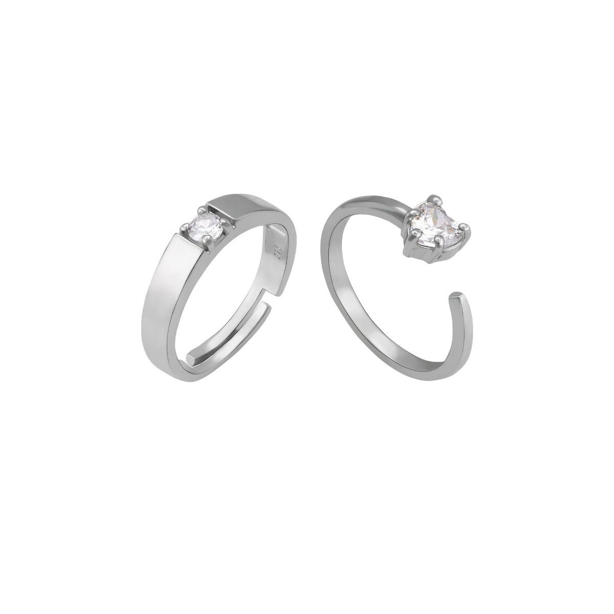 Buy GIVA 925 Sterling Silver Forever Love Couple Rings For Men And ...