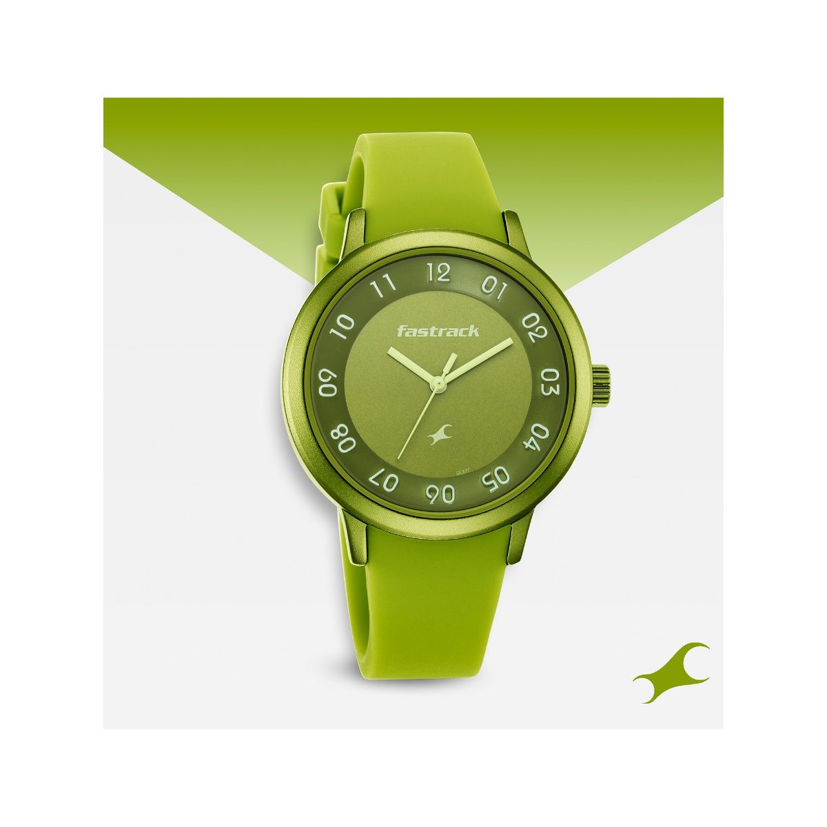 Buy Fastrack Green Dial Analog Watch for Women (68025AP04) Online