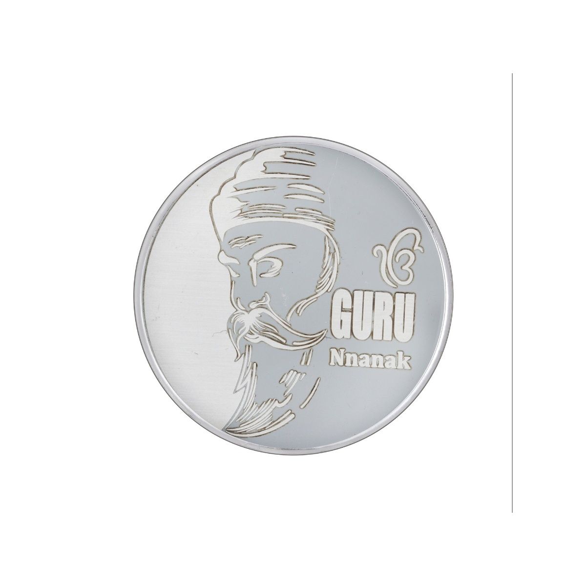 Buy Bangalore Refinery 20 Gram 999 Purity Guru Nanak Silver Coin Online