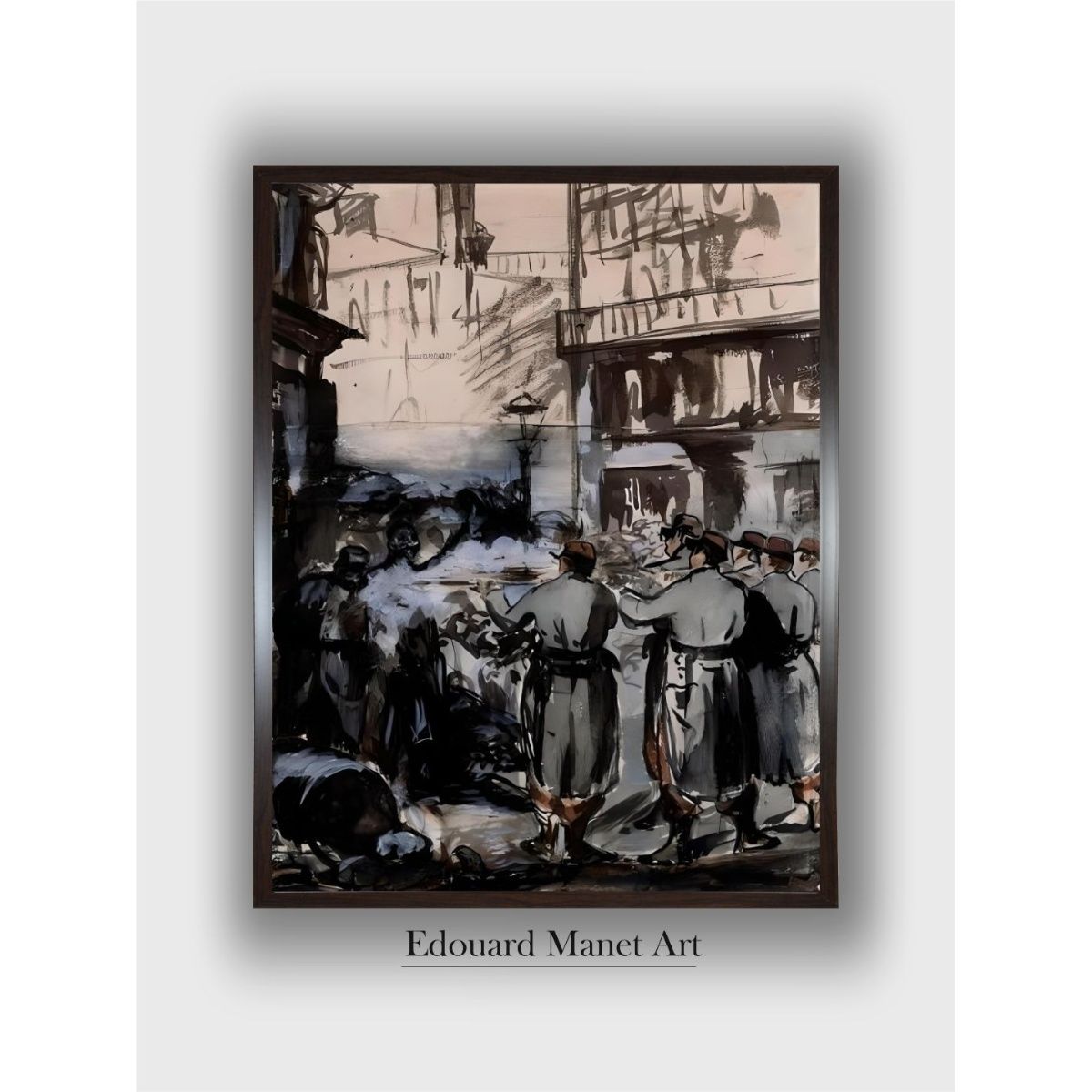 Buy The Art House Town of 1871: “the Barricade" Drawing Painting (1832 ...