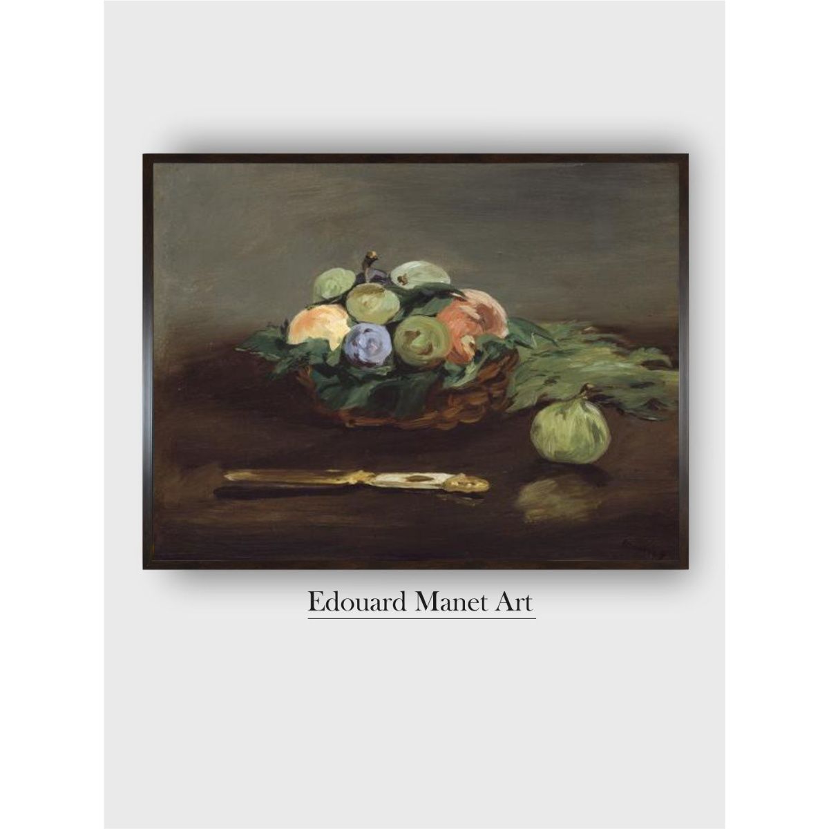Buy The Art House Basket of Fruit, c.1864 Painting by Edouard Manet Online