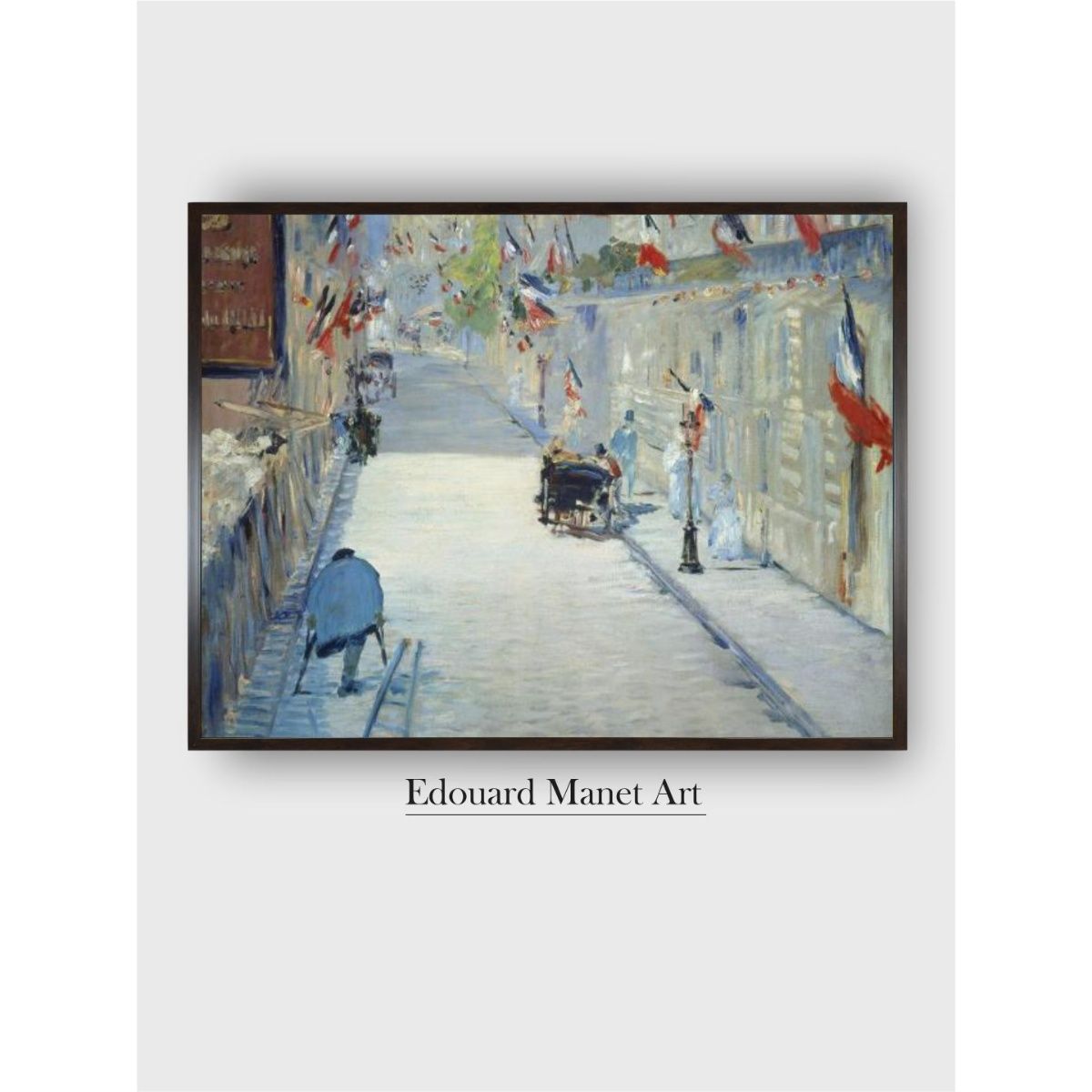 Buy The Art House The Rue Mosnier in Paris Decorated with Flags, 1878 ...