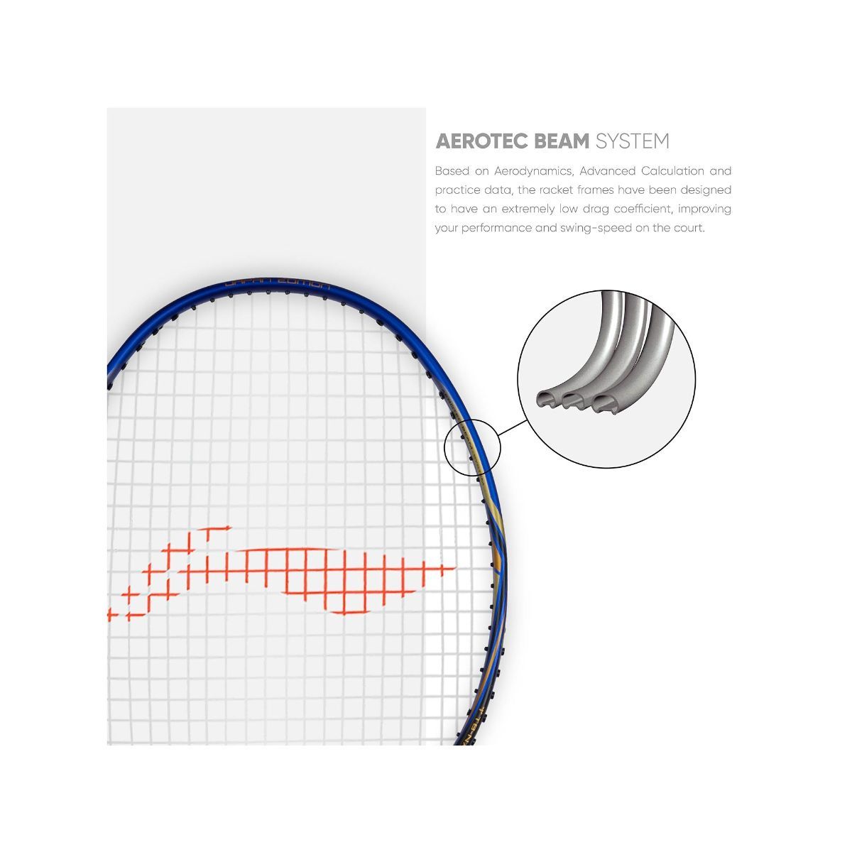 Buy Li-Ning Super Series 2020 Strung Badminton Racquet (Blue, Gold 84 g ...