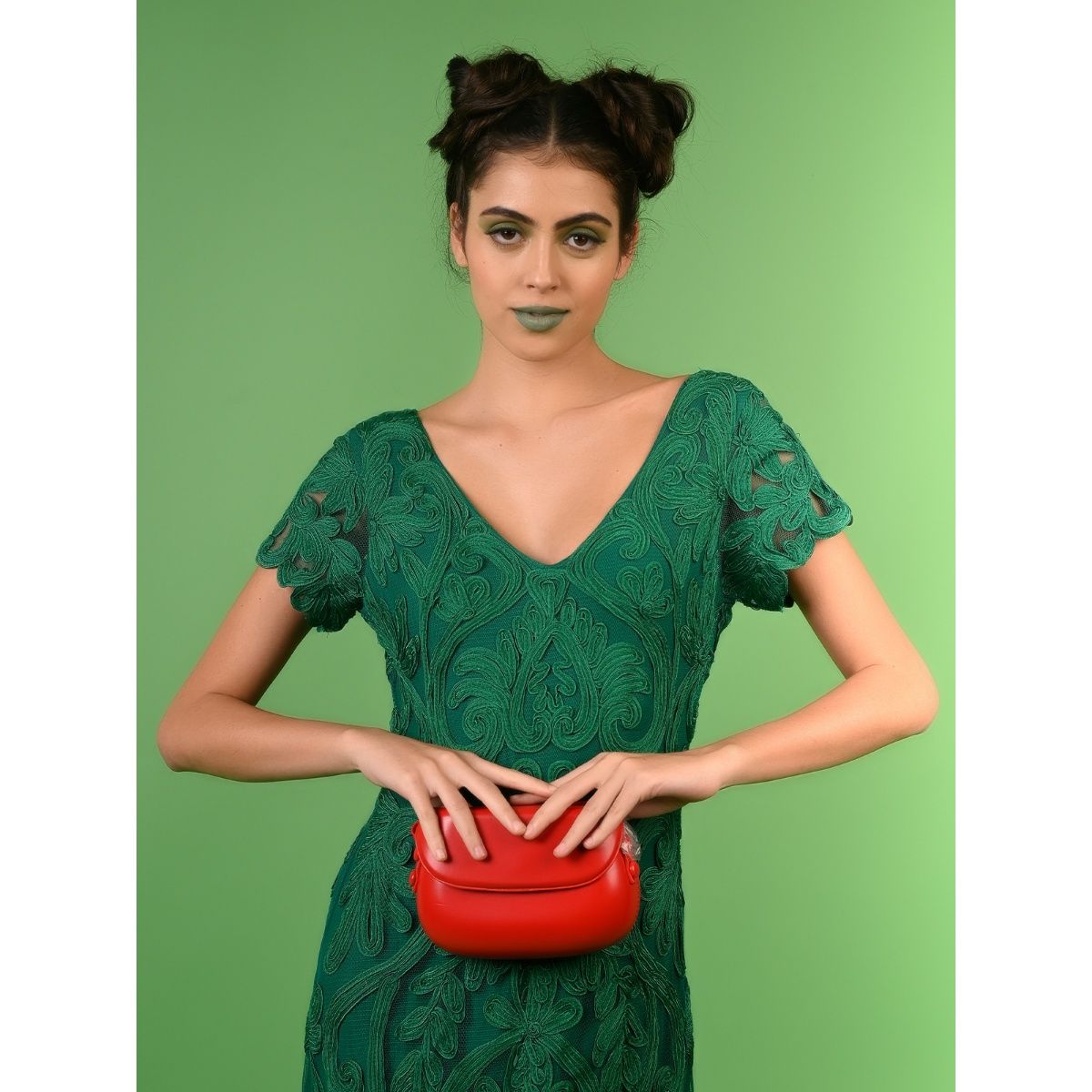 Odette Red Structured Handbag: Buy Odette Red Structured Handbag Online ...