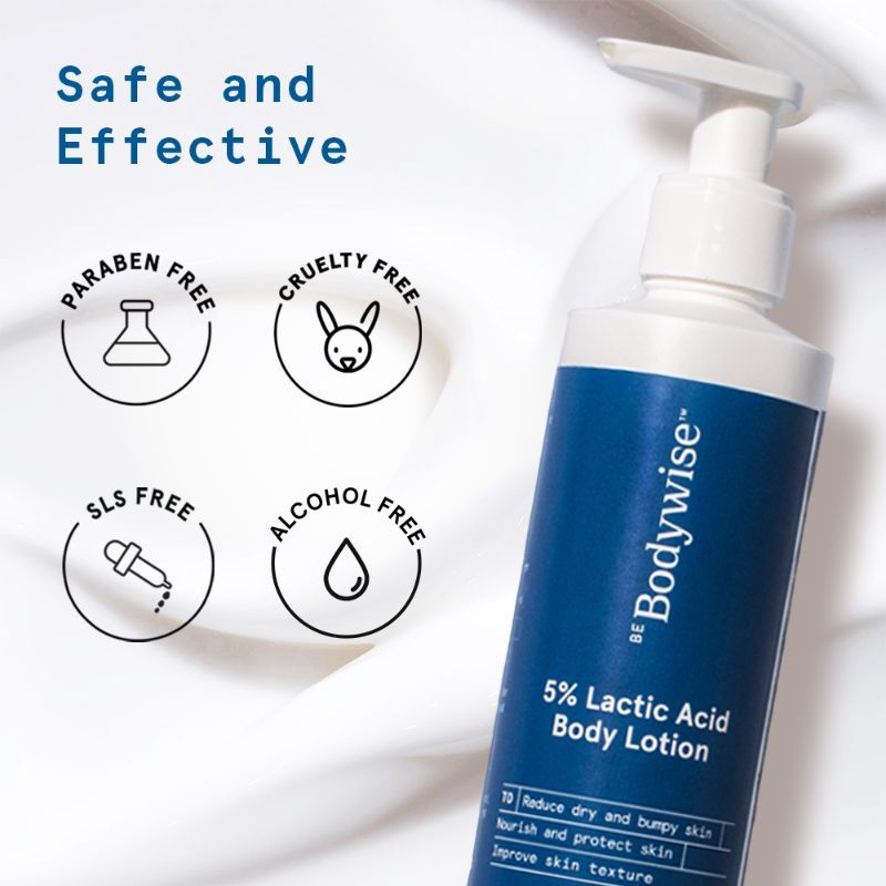 Be Bodywise 5% Lactic Acid Body Lotion - Improves Skin Texture, Reduces ...