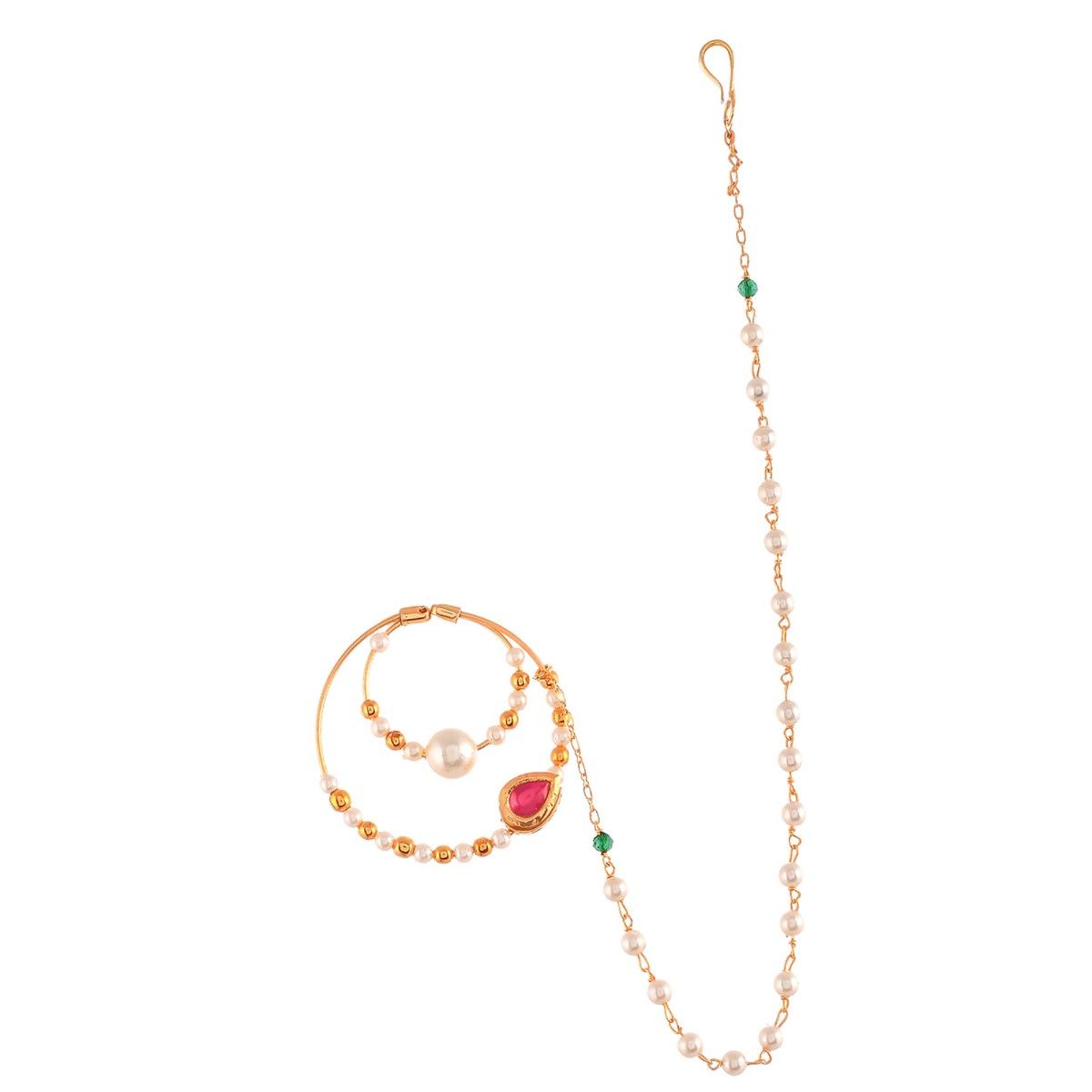 Silvermerc Designs Gold Plated Rani Nose Ring: Buy Silvermerc Designs ...