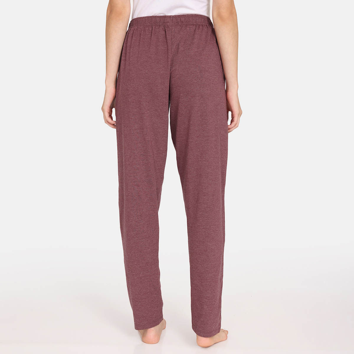 Buy Zivame Rosaline Joy Sticks Knit Cotton Pyjama - Merlot Online
