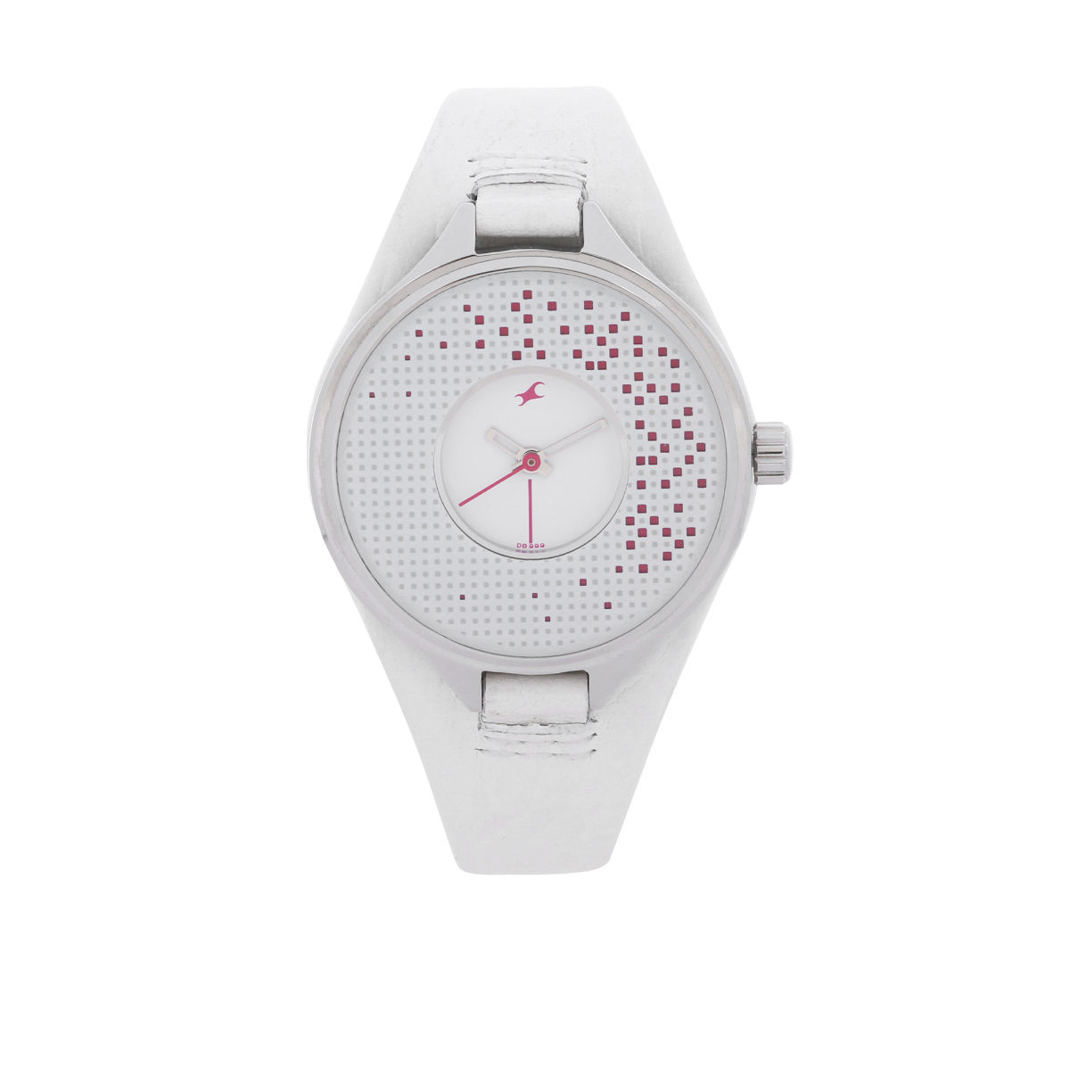 Fastrack White Dial White Leather Strap Watch: Buy Fastrack White Dial ...
