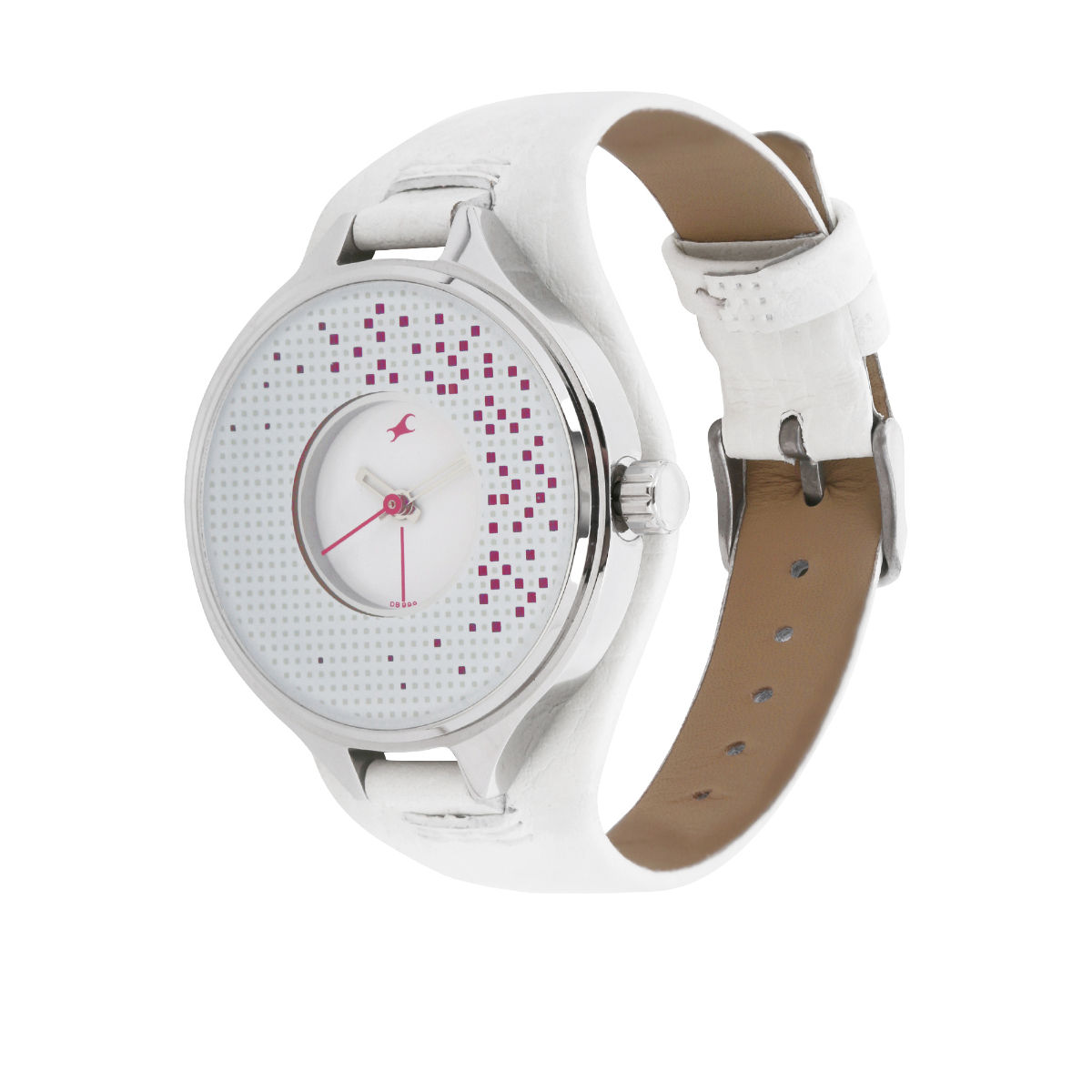 Fastrack White Dial White Leather Strap Watch: Buy Fastrack White Dial ...