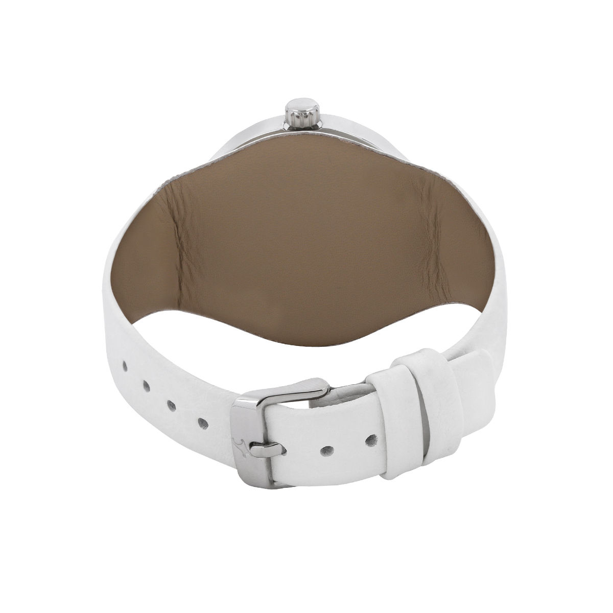 Fastrack White Dial White Leather Strap Watch: Buy Fastrack White Dial ...