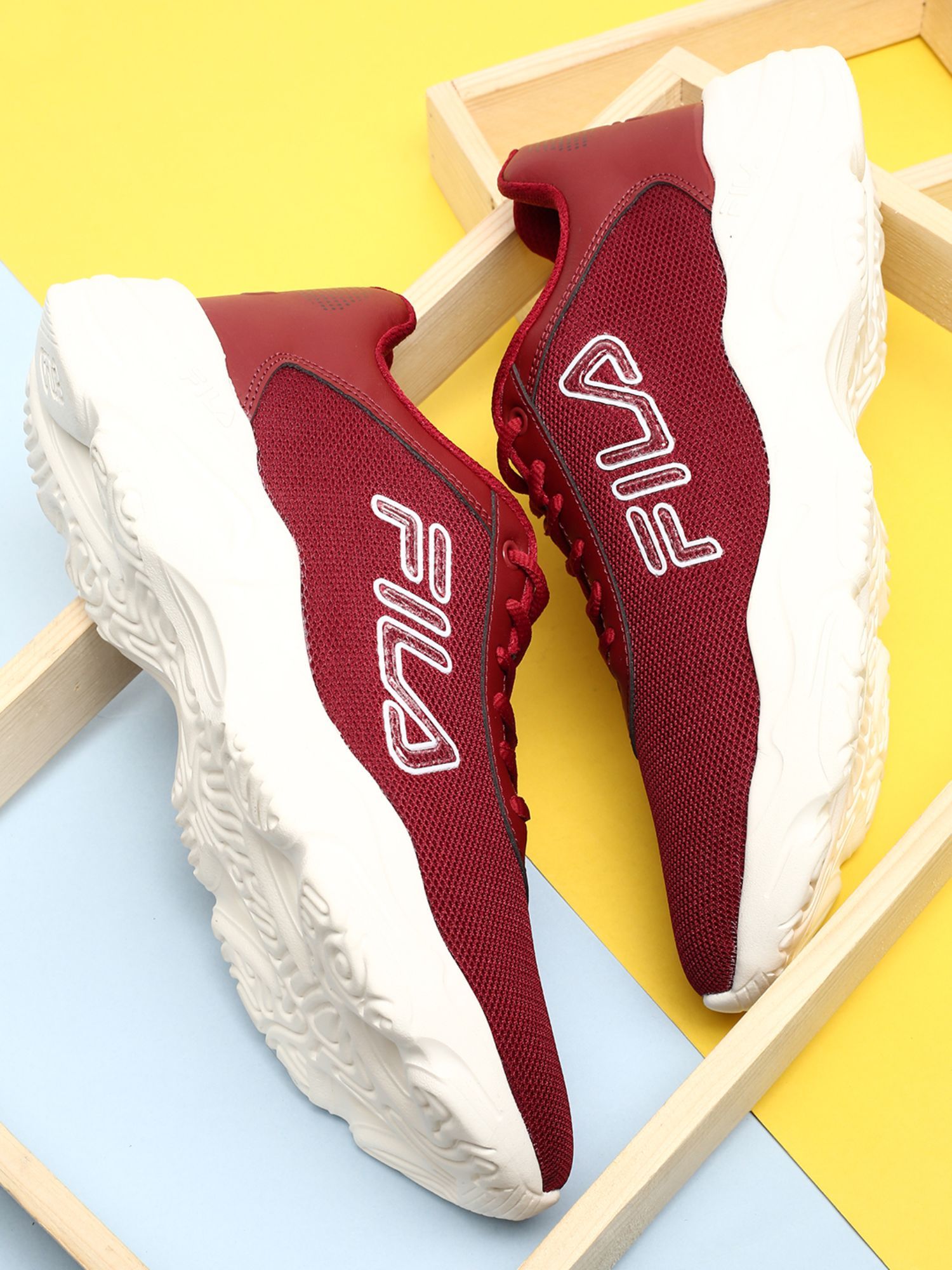 Buy Fila Parker Mens Red Running Shoes Online