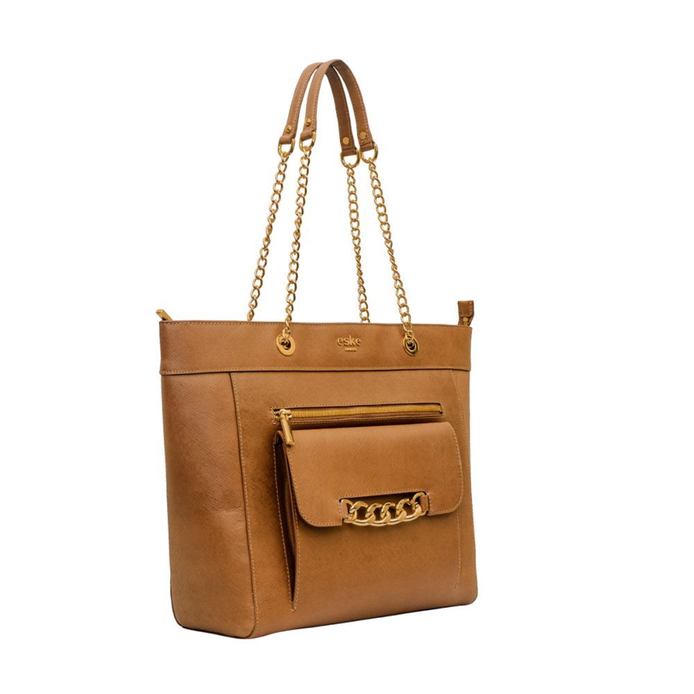 Eske Paris Jaden Leather Shoulder Bag,Tan: Buy Eske Paris Jaden Leather ...