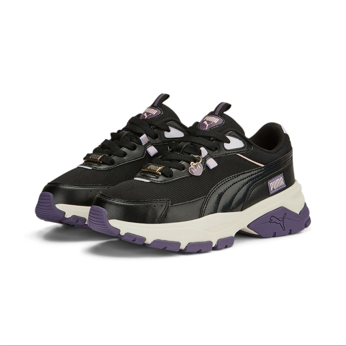 Puma Cassia Via Charms Womens Black Sneakers: Buy Puma Cassia Via ...