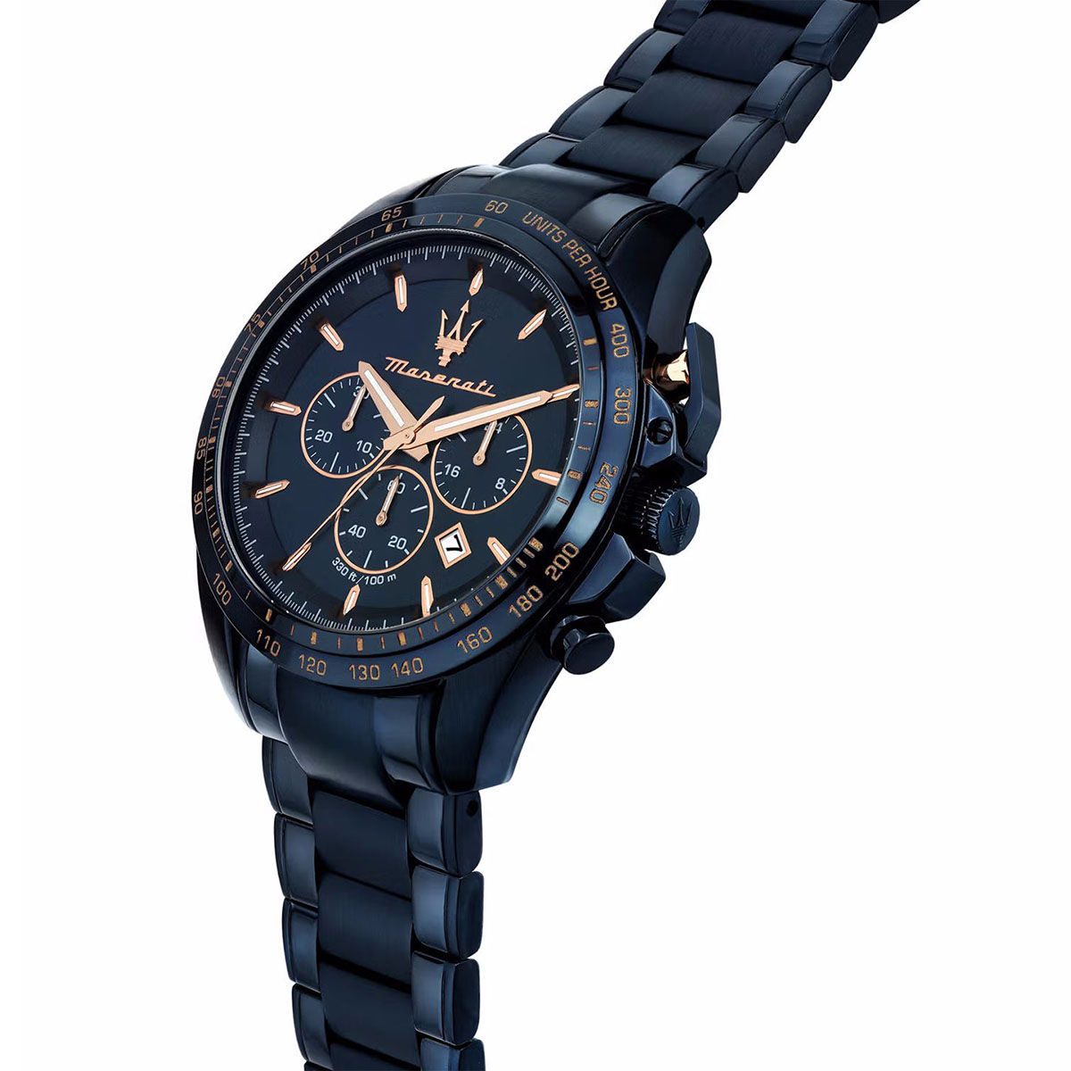 Buy Maserati Sport Date Chronograph Tachymeter Analog Dial Color Navy ...