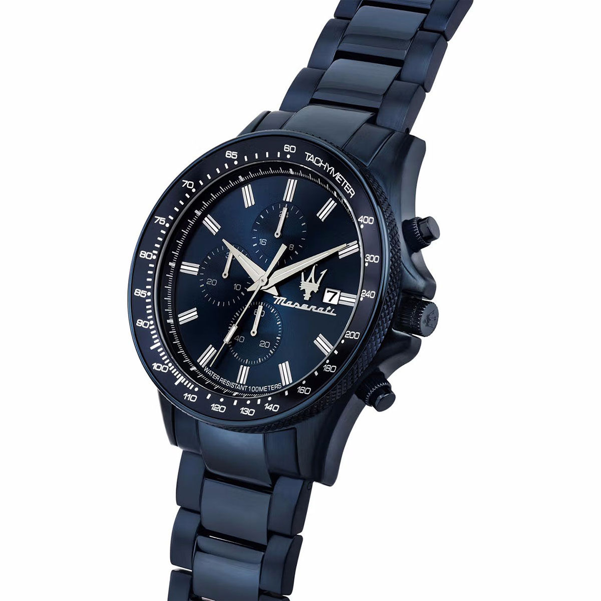 Buy Maserati Sport Date Chronograph Tachymeter Analog Dial Color Navy ...