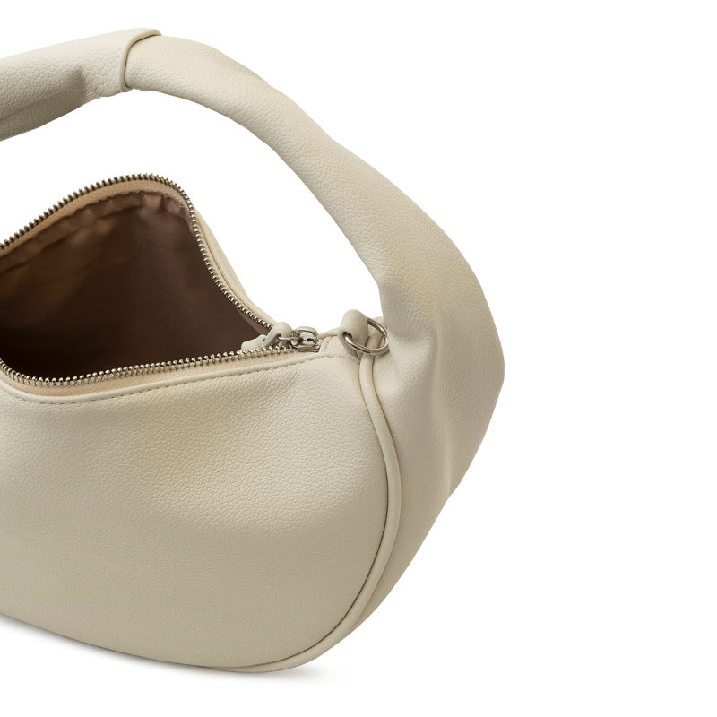 Buy NUFA Half Moon Top Handle White Crossbody Bag Online