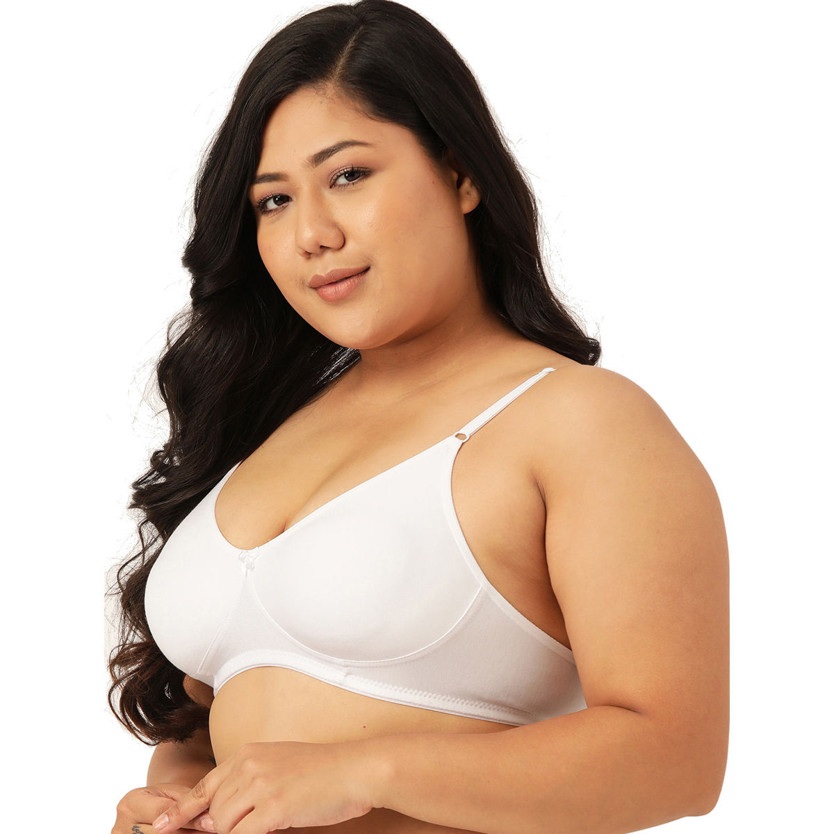 Buy Leading Lady Woman Everyday Cotton Non Padded White Full Coverage Bra Online