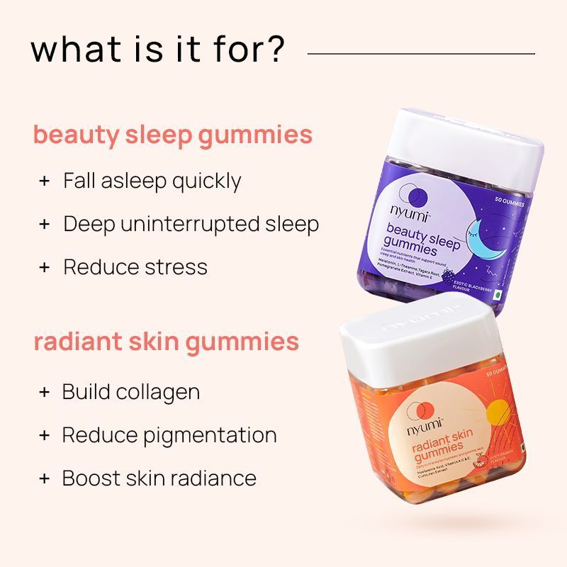Nyumi Collagen Skin and Melatonin Sleep Gummies for Glowing Skin And ...