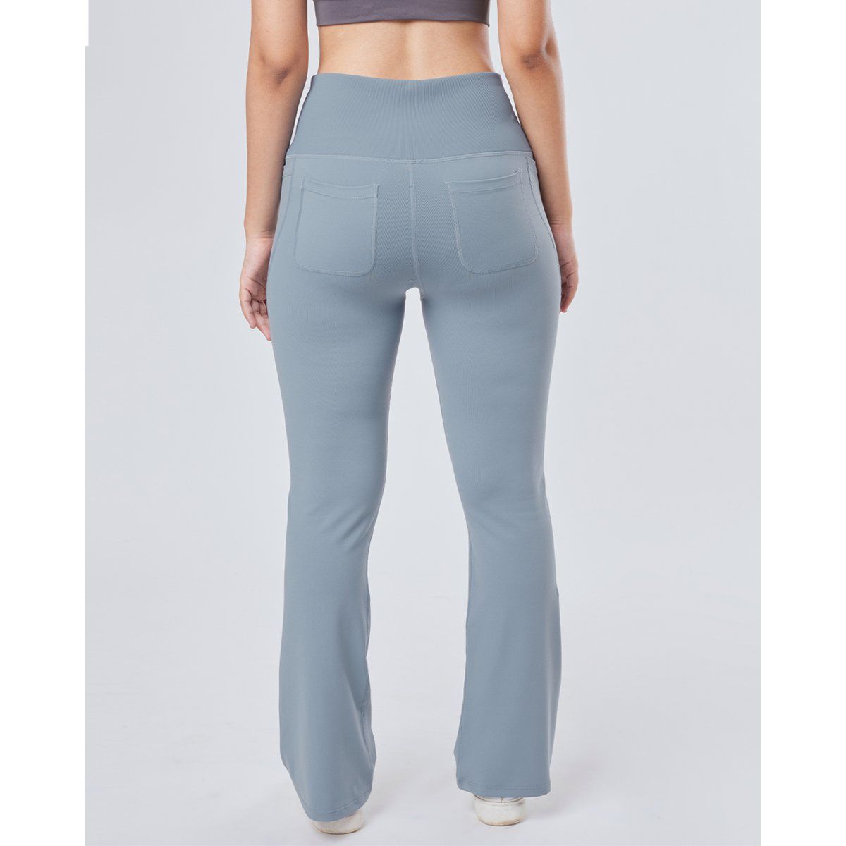 Buy Bliss Club Women Blue The Ultimate Flare Pants Regular with 4 ...