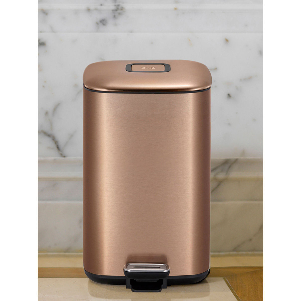 Buy OBSESSIONS Stainless Steel Step Dustbin with Deodorizer Compartment ...