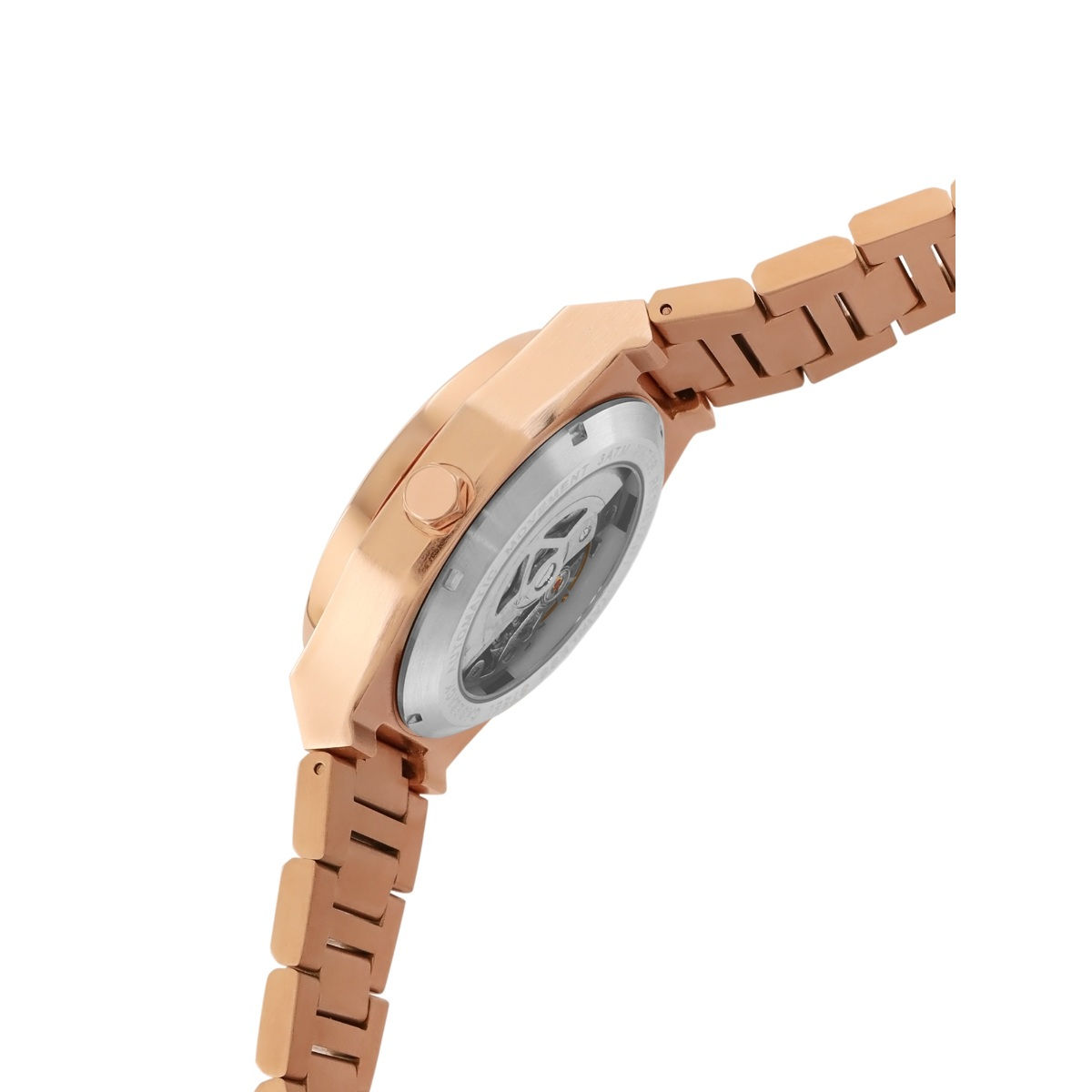 Buy French Connection Skeleton Black Round Dial Automatic Watch for Men ...