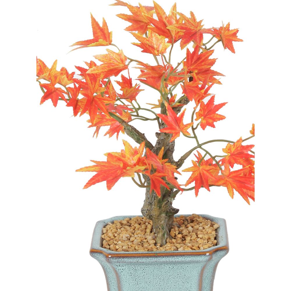 Fourwalls Artificial Japanese Maple Bonsai Plant in a Ceramic Pot: Buy ...