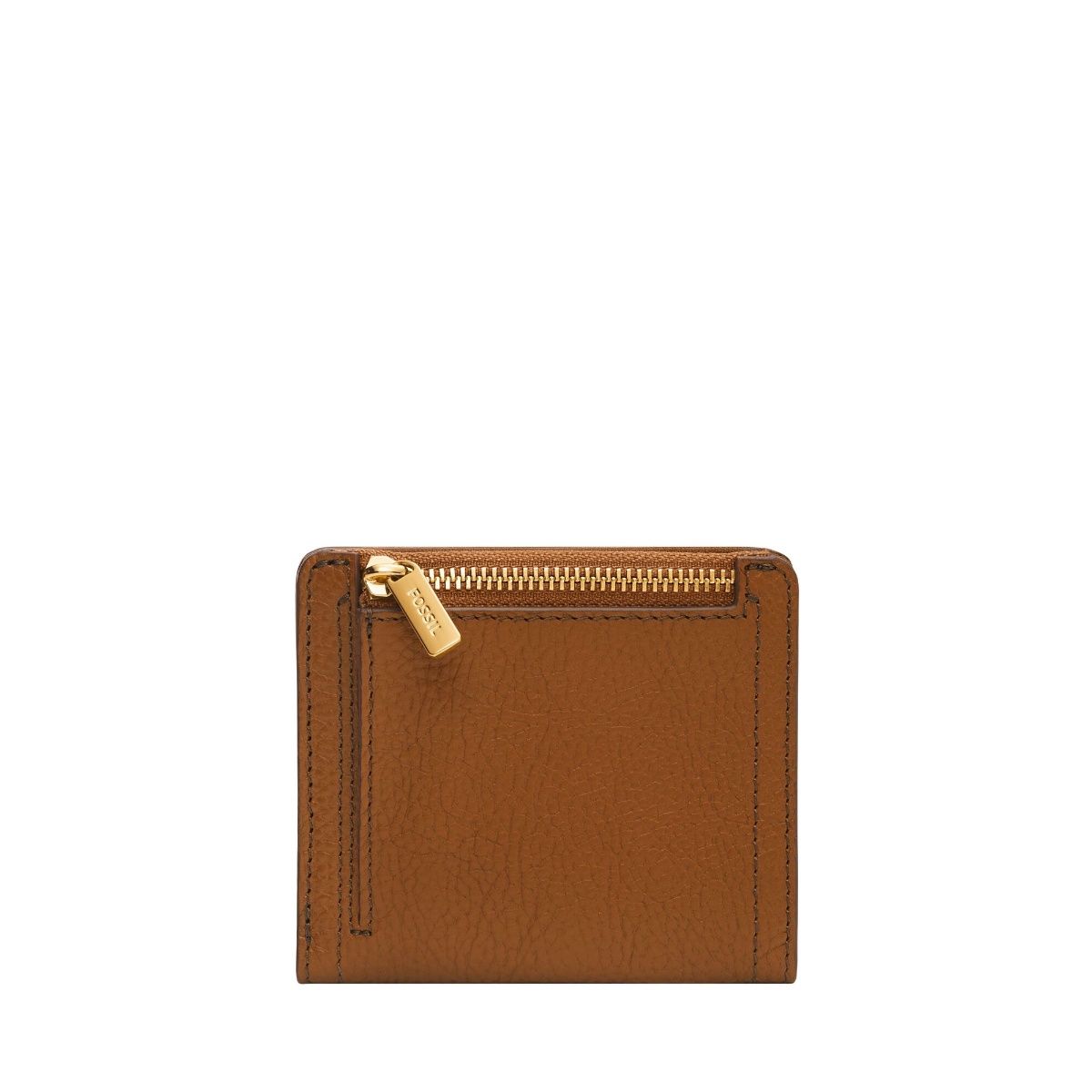 Buy Fossil Logan Solid-Plain Brown Leather Wallet (S) Online
