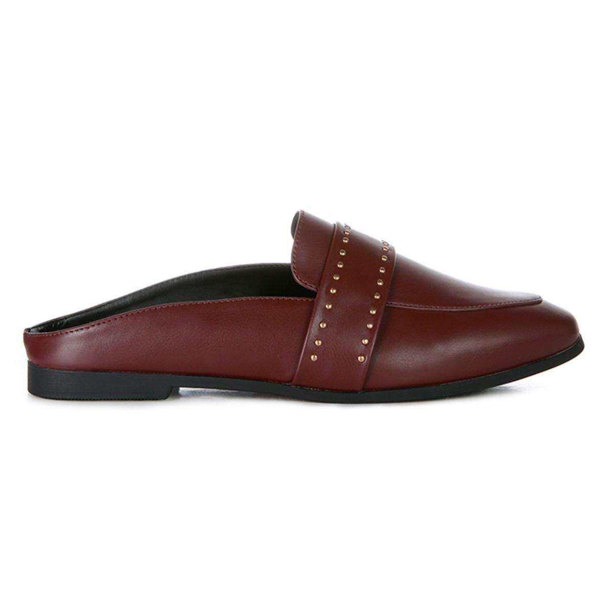 Buy London Rag Solid Burgundy Mules Online