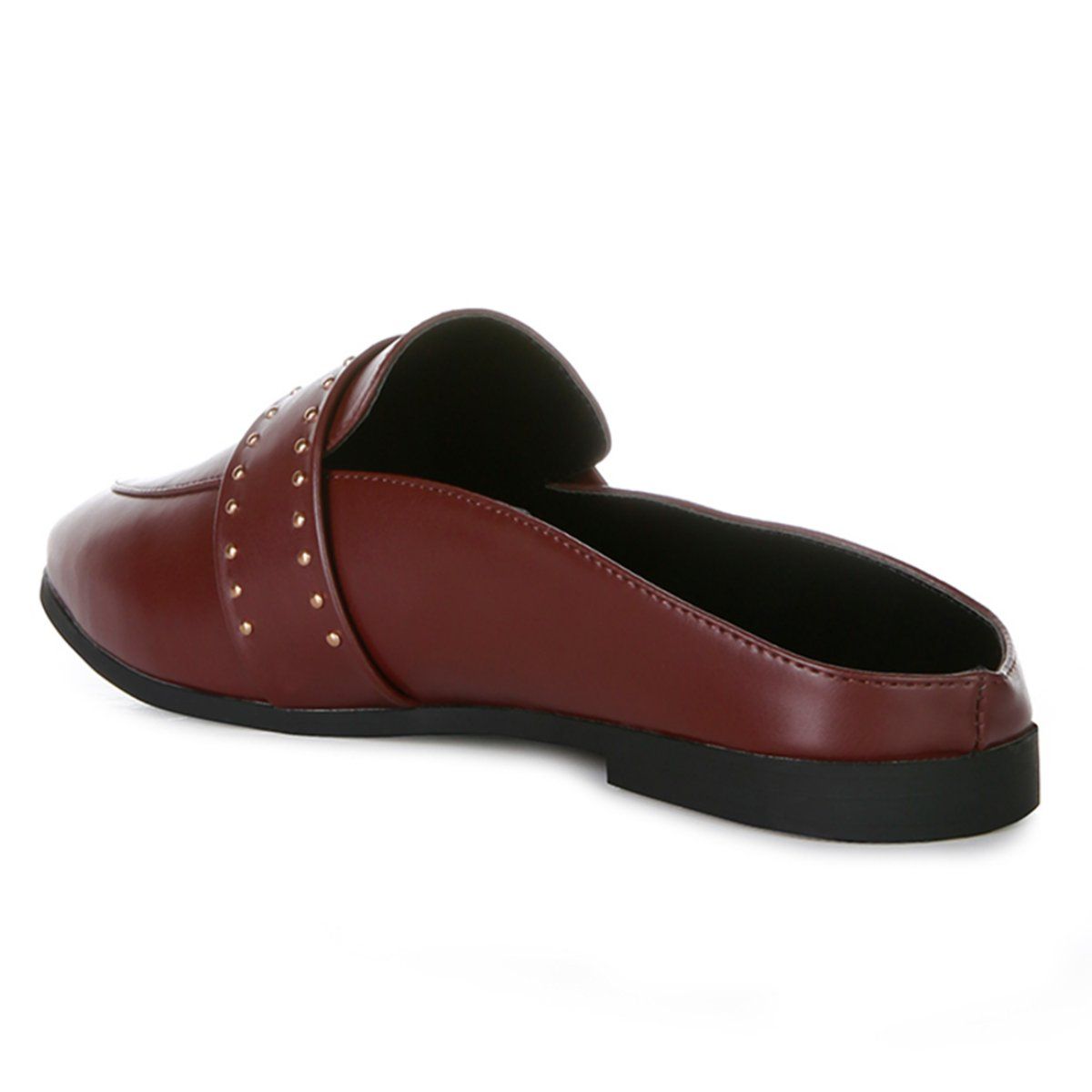 Buy London Rag Solid Burgundy Mules Online