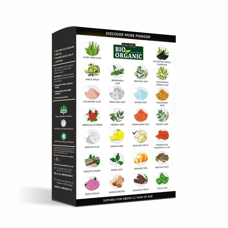 Indus Valley Bio Organic 100% Natural Activated Wood Charcoal Powder ...