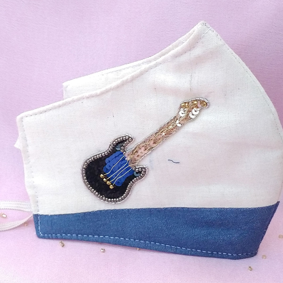 Buy Diya Aswani Male White Guitar Mask Online