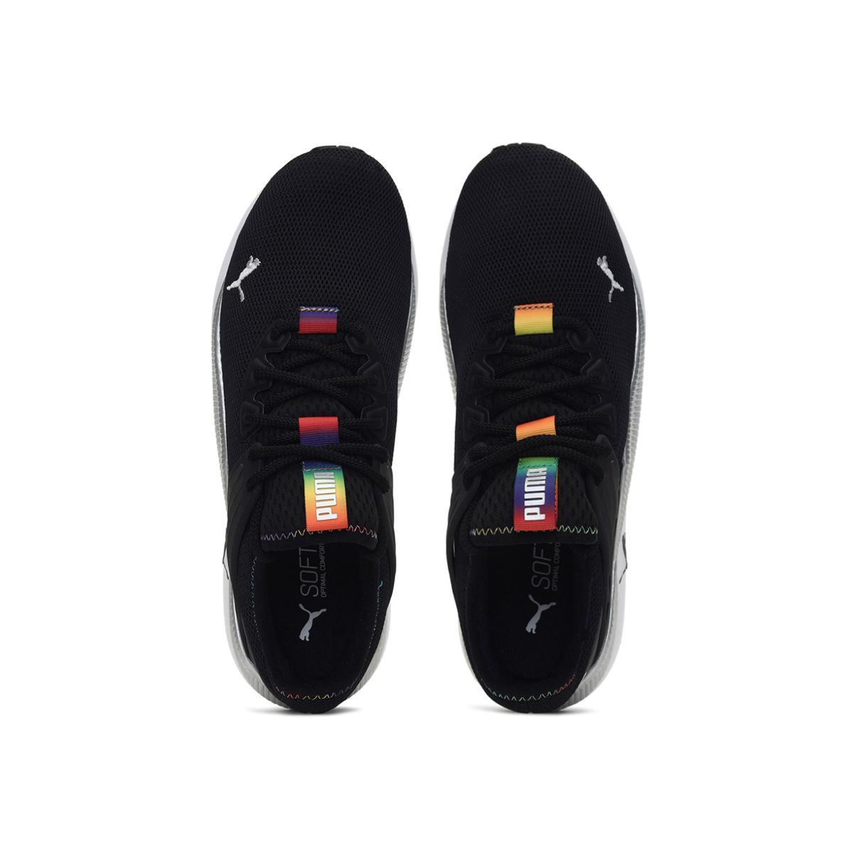 Puma Pacer Future Rainbow Hues Unisex Black Sneakers (UK 5): Buy Puma ...