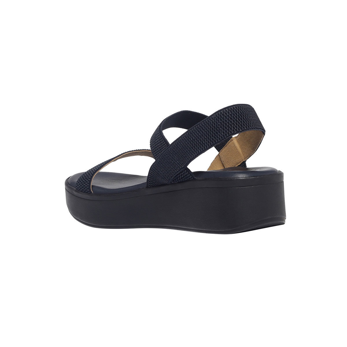 Buy Monrow Elodie Navy Blue Platform Sandals Online