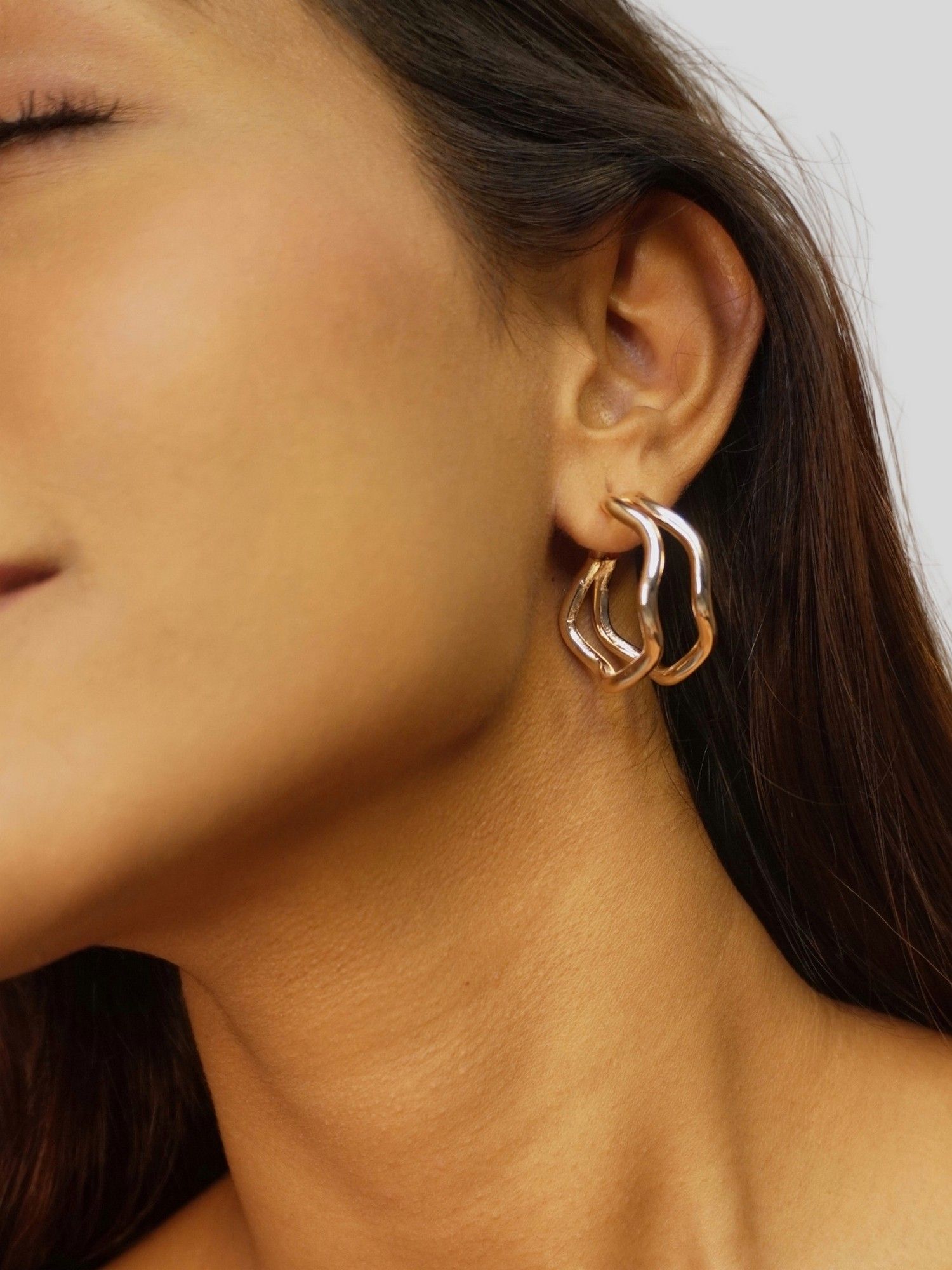 Buy House of Pehr Rose Gold Plated Hoop Earrings Online