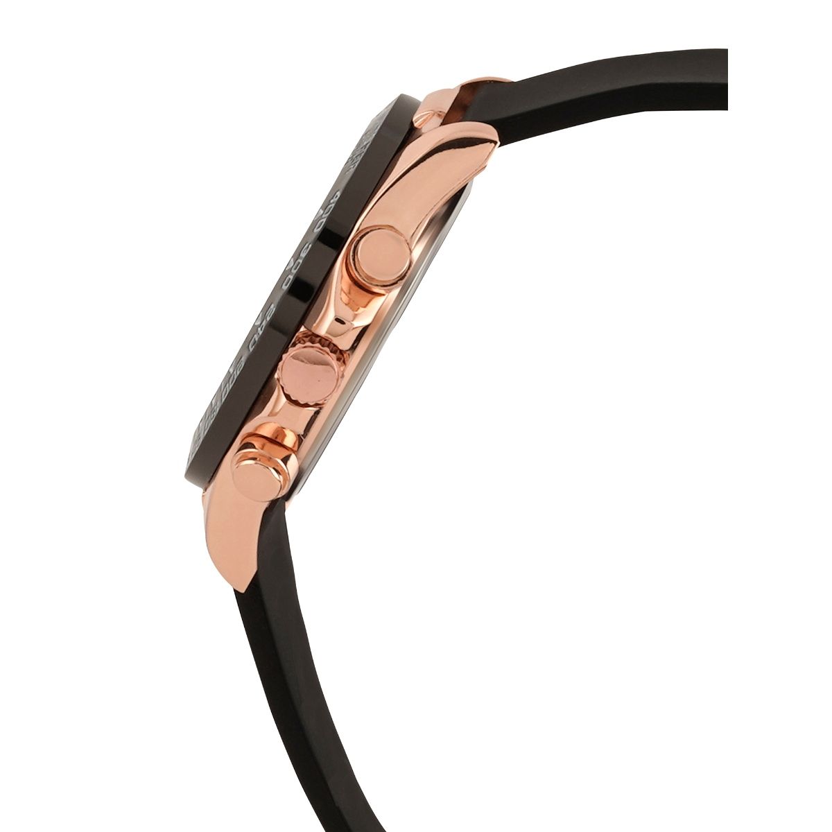 Joker & Witch Jesko Rose Gold Dial Black Silicone Strap Watch: Buy ...